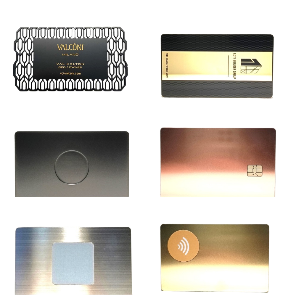 Metal NFC Card Custom-Metal Business Card with RFID Sticker